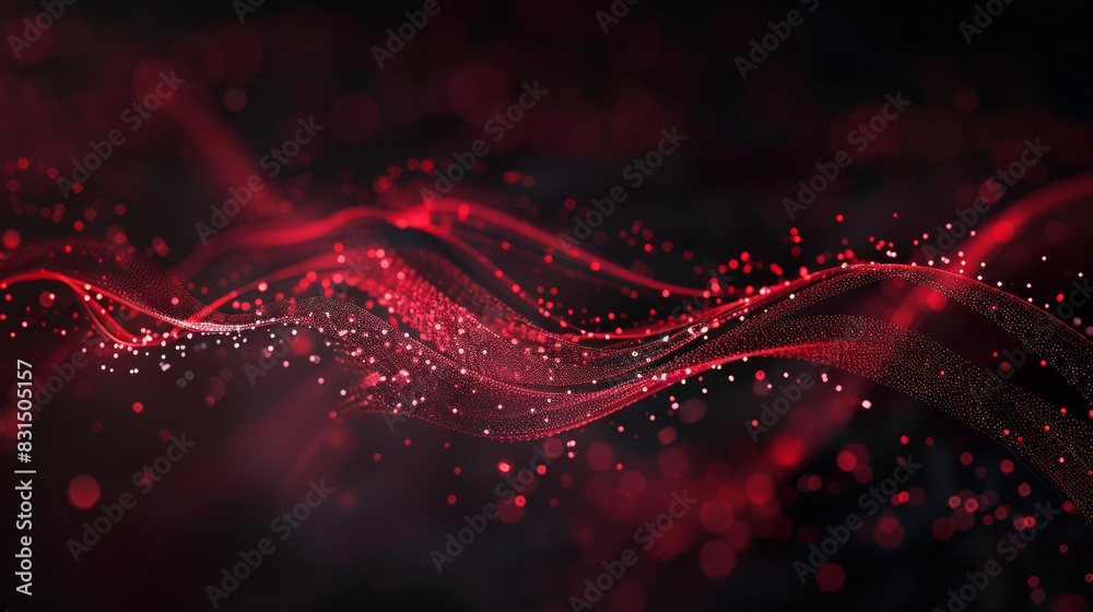 Gold particles, vague red flag texture, abstract automotive software ...