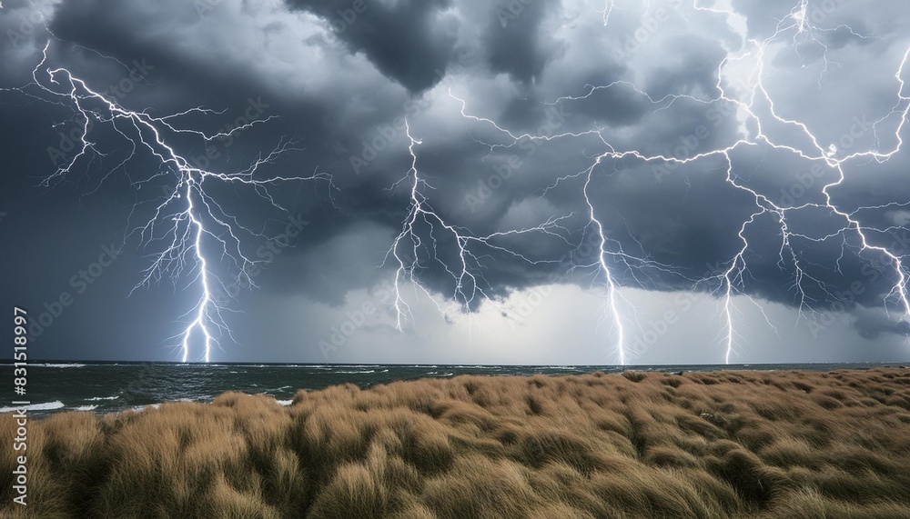 dark storm clouds with lightning in the sky weather natural disasters ...