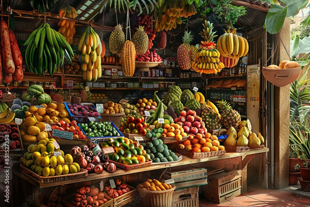 Stunning and vibrant display of fresh. Local. And organic fruits at the ...