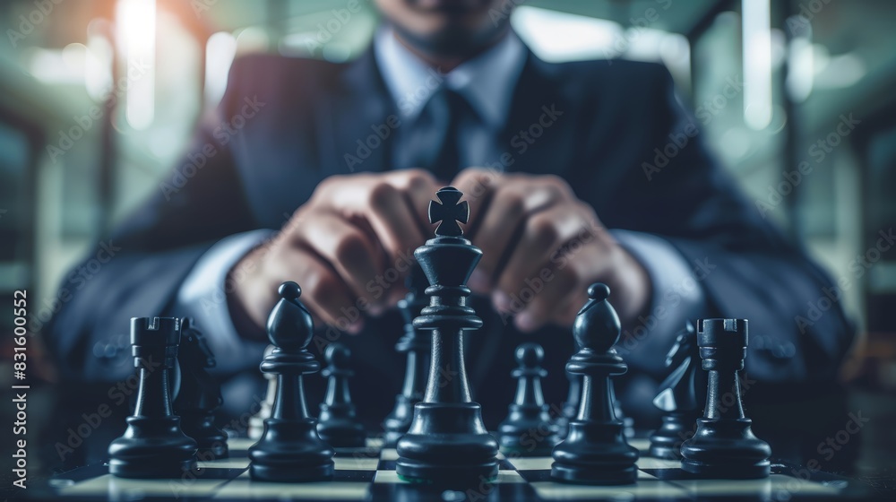 chess battle, victory, success, leader, teamwork, business strategy ...