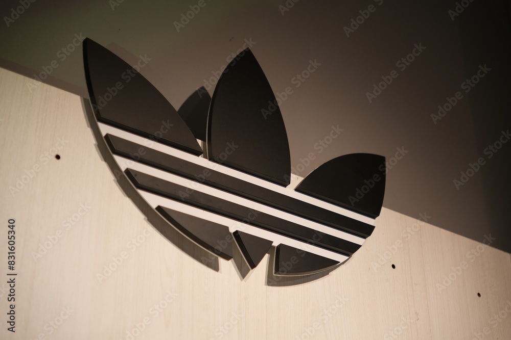 Jeju, South Korea-May 23rd 2024: adidas Originals brand logo sign Stock ...
