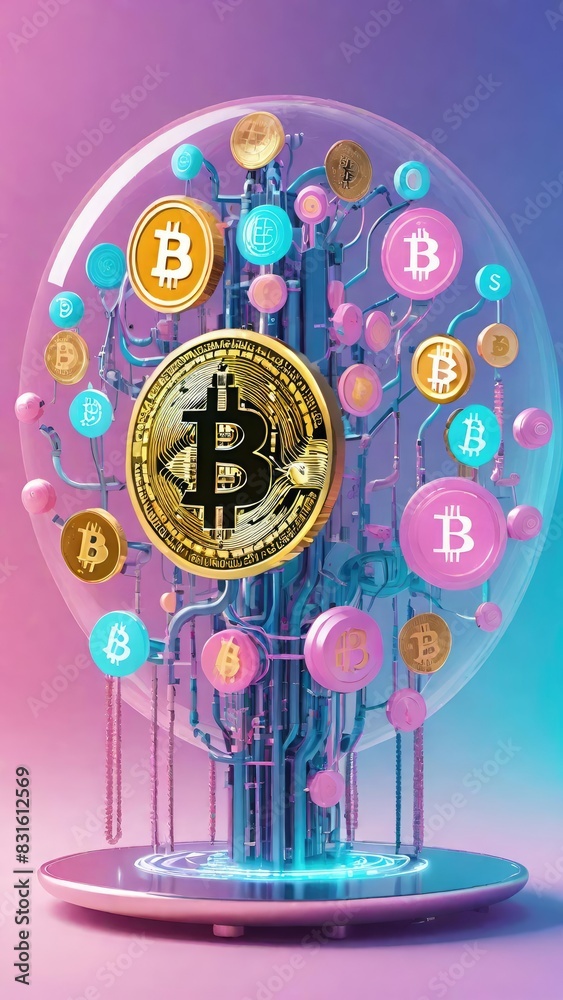 Artificial intelligence bitcoin robot, crypto currency, cyber security ...