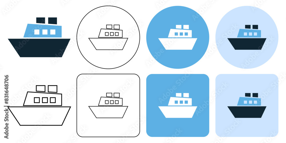 ship, cruiser, boat, ship, navy, water transport symbol. sign icon ...