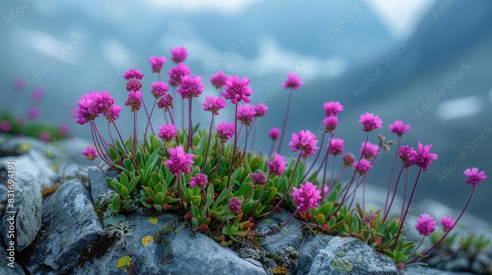 Through the lens of the camera, the mountain herbs emerge as beacons of ...