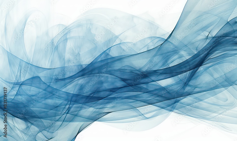 abstract blue wallpaper with artistic and fuzzy lines on a white ...