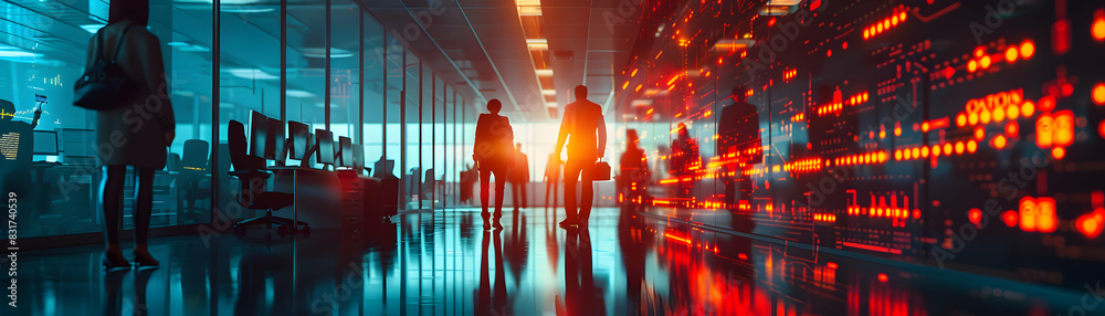 Team Responding to Cybersecurity Breach Urgency A high resolution photo ...