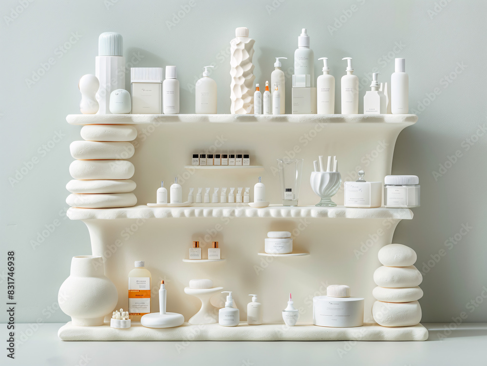 Versatile 3D isometric product display with ample space for textual ...