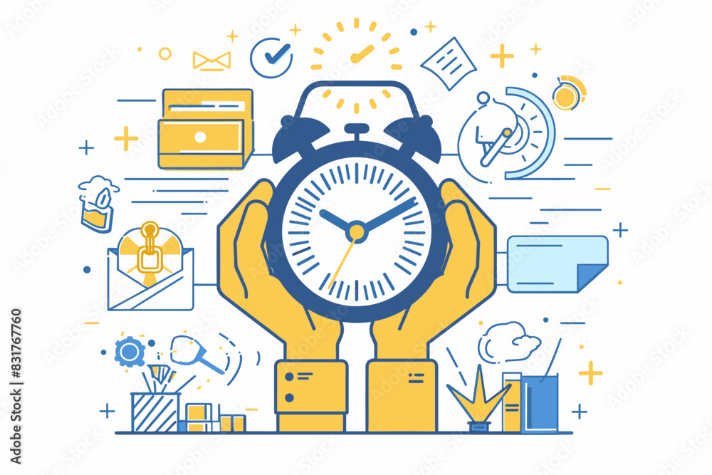 Vetor de Agile time management with timeboxing for efficient project ...