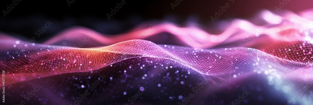 Dynamic Abstract Technology web Background with Particle Lines ...