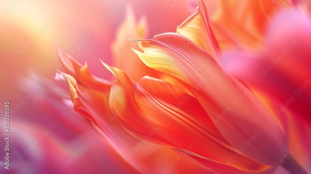 Fluidity in Focus: Extreme macro shot highlighting the seamless flow of ...