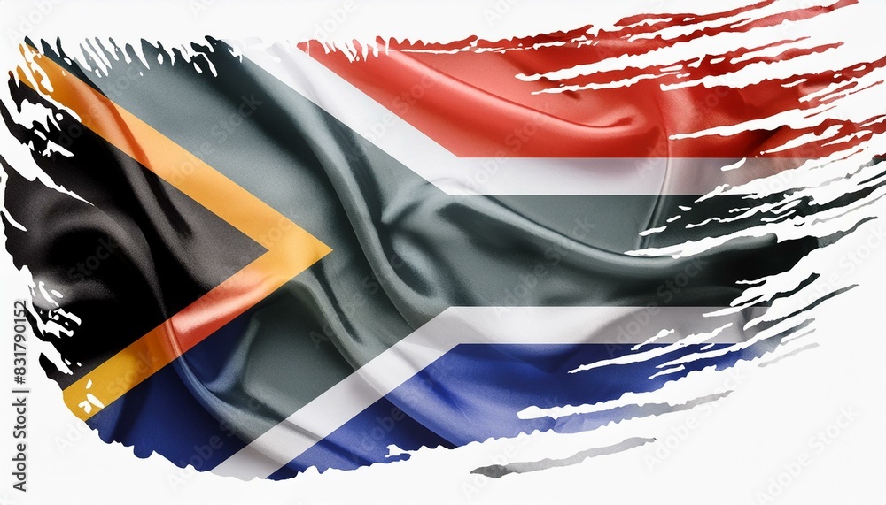 red and white paint flag, collage of scissors, country flag wallpaper ...