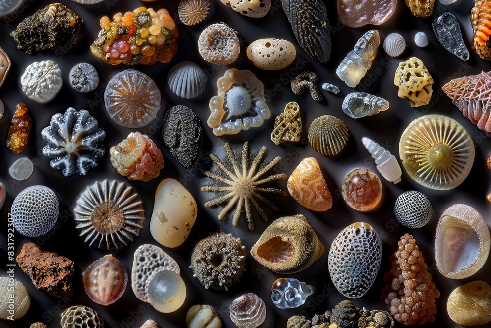 A high-resolution microscope view of a grain of sand, highlighting the ...