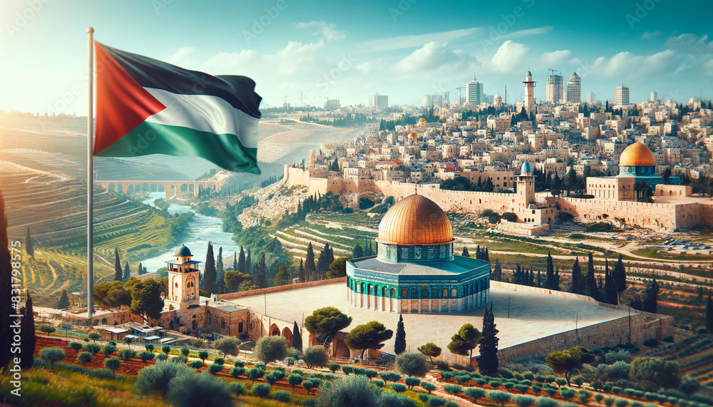 a high-quality image of Palestine capturing its beautiful landscapes ...