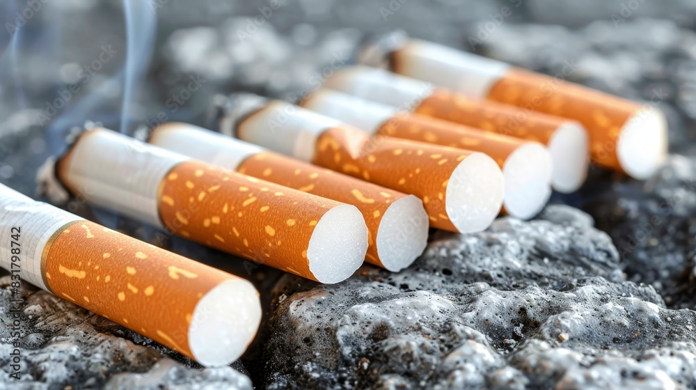 Harmful effects of cigarette smoking. lung damage, addiction, and ...