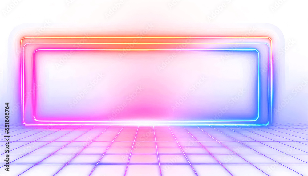 Neon Polaroid Frame Neon Polaroid Frame Png Transparent Clipart The ...