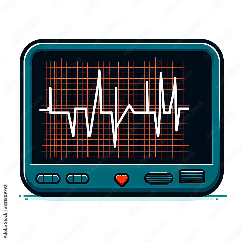 Isolated Vector illustration showing a digital screen of an ...