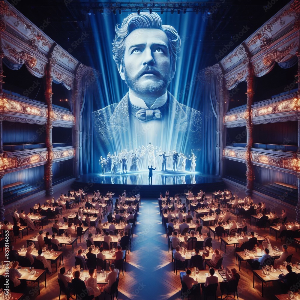 303 An opera house where the performers are holographic projecti Stock Photo | Adobe Stock