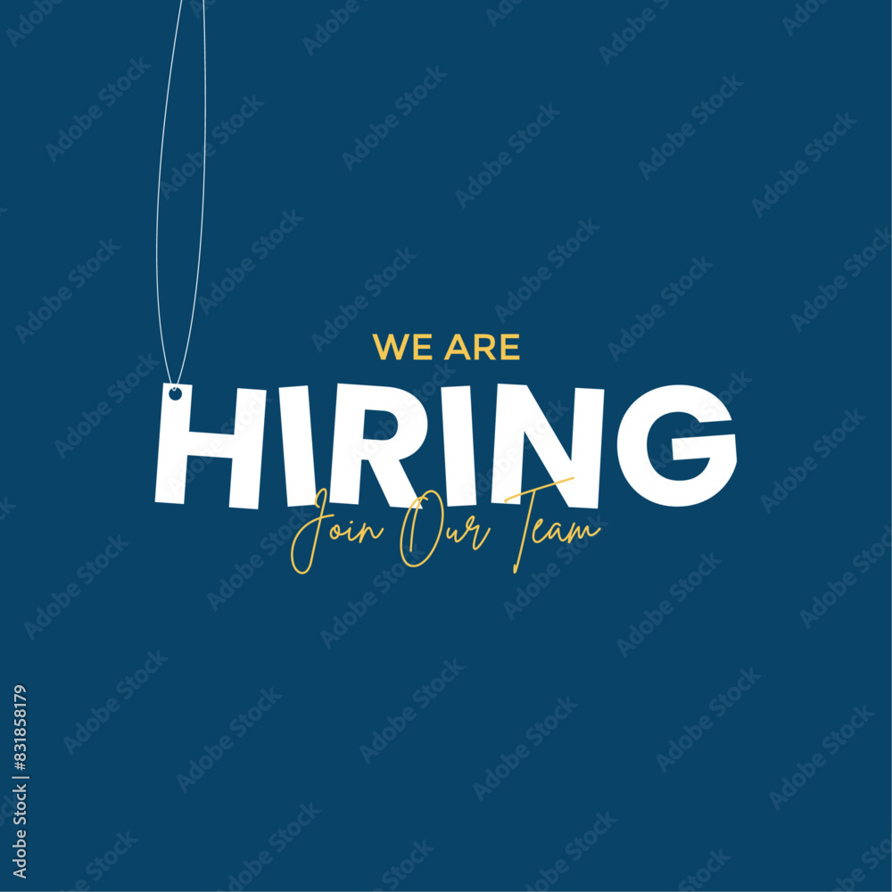We are hiring job candidate post and flyer template. Join our team and ...