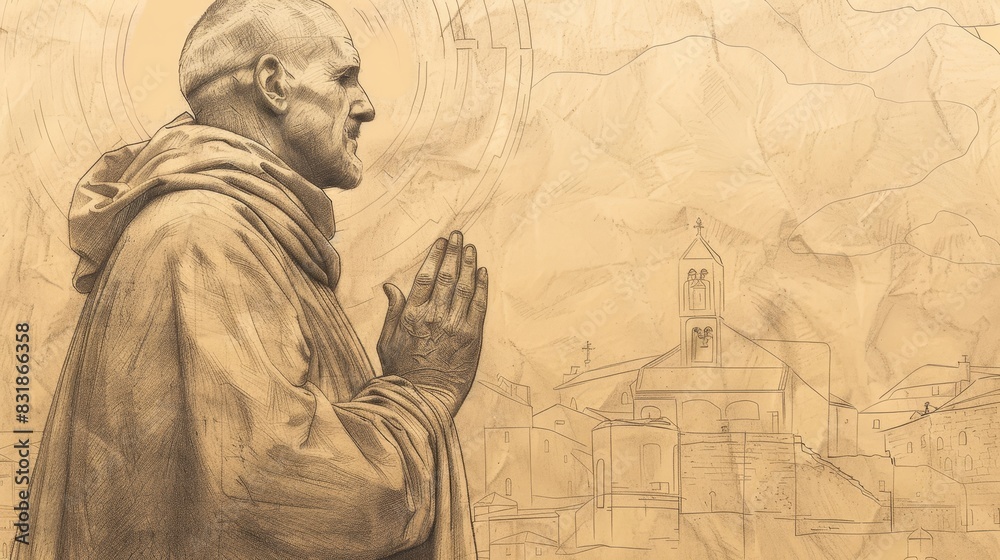 Prayer of St. Benedict Biscop at 7th-Century English Monastery ...