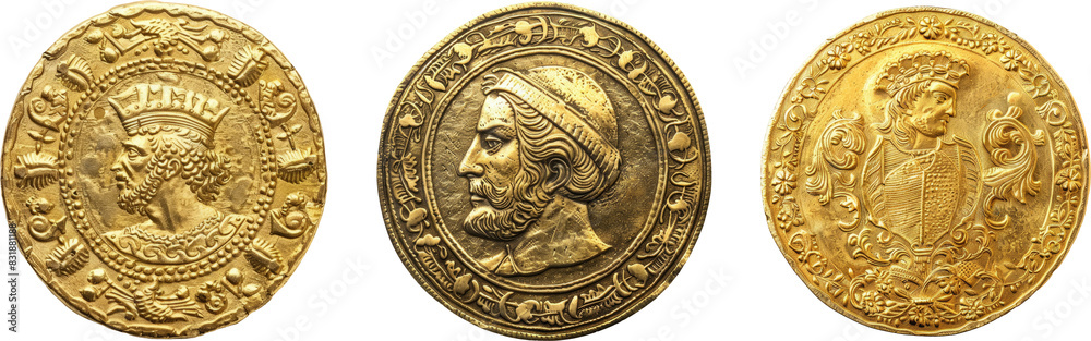 Doubloon gold coin sticker transparent background PNG clipart Stock ...