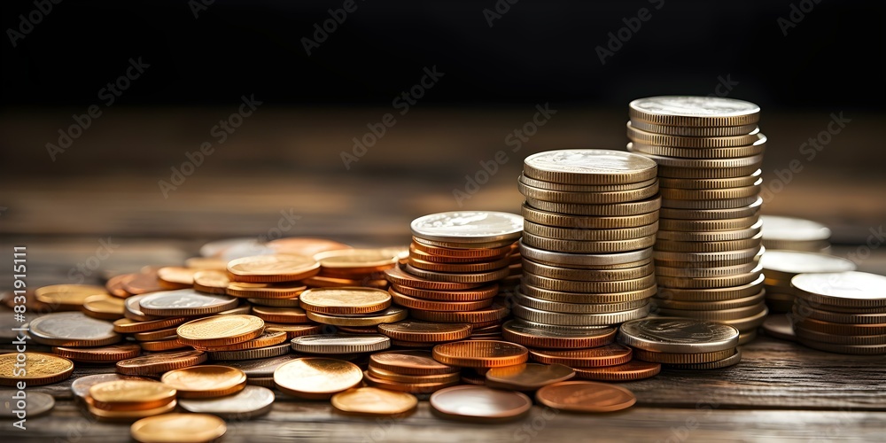 Financial analysis chart showing interest rate growth over time ...