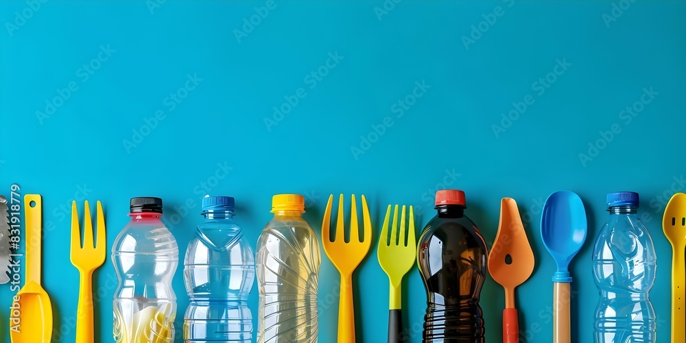 Recycling plastic bottles and utensils to reduce ecological impact of ...
