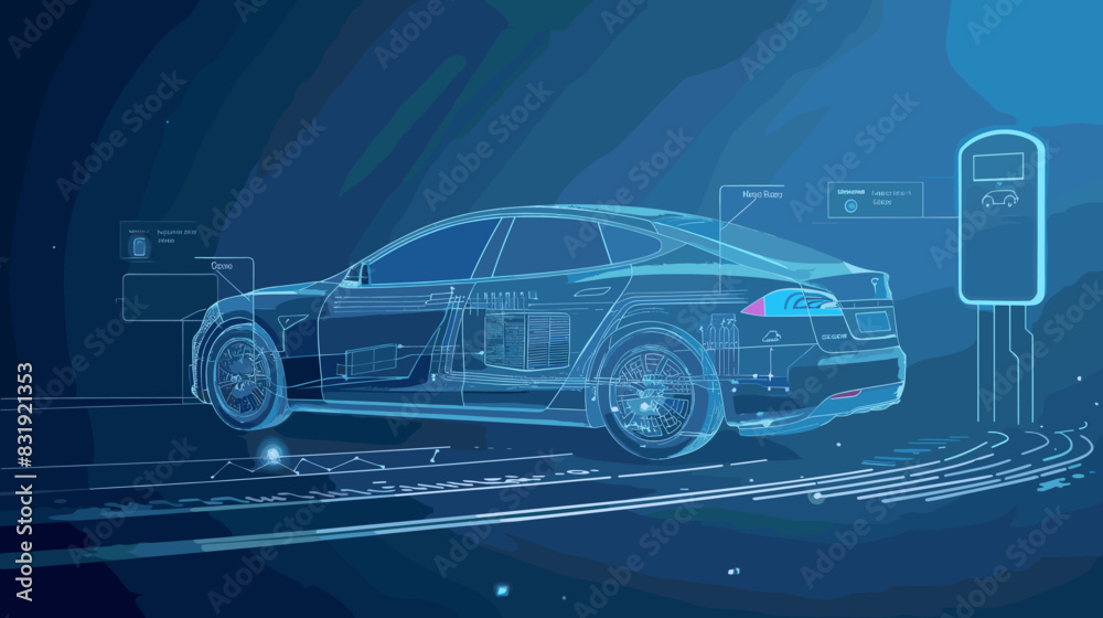Hydrogen Car as Vehicle with Renewable H2 Power Source Outline Diagram ...
