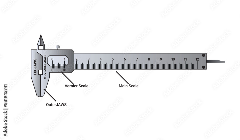 Vernier Calipers. Caliper Measuring tool designed for high precision ...