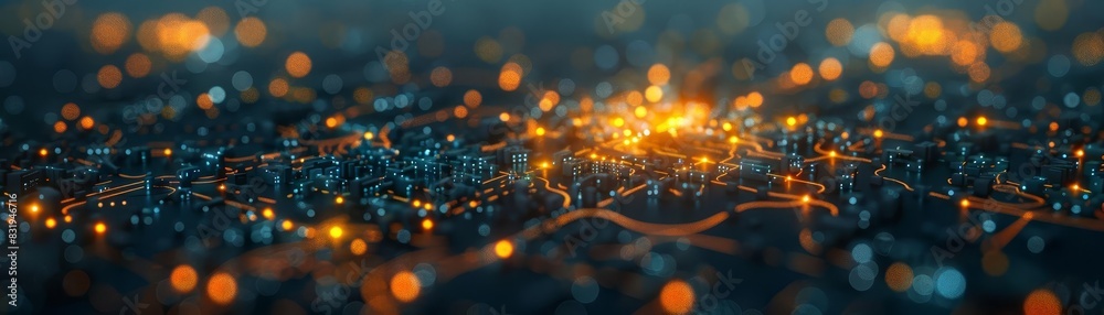 image of map of electrical circuits, grounding, electromagnetic field ...