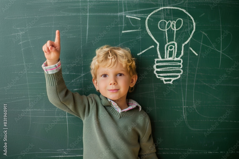 cute little toddler boy with curious and thoughtful face expression ...