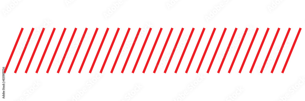 Slash line border. Diagonal parallel lines divider strip. Tilt strip ...