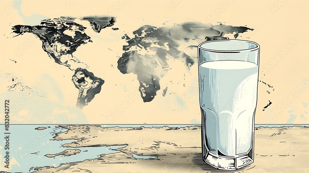 Develop a graphic showing milk consumption habits in different ...
