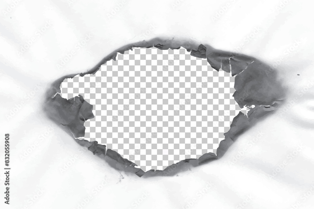 burned hole on a transparent background, circle, Realistic, burning ...