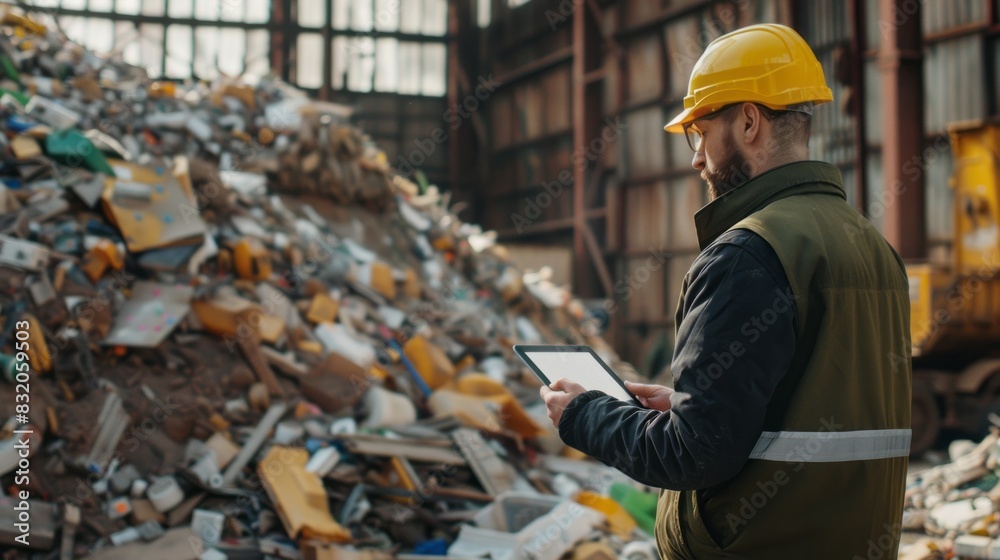 Vector illustration of littering waste pile disposed on the street ...