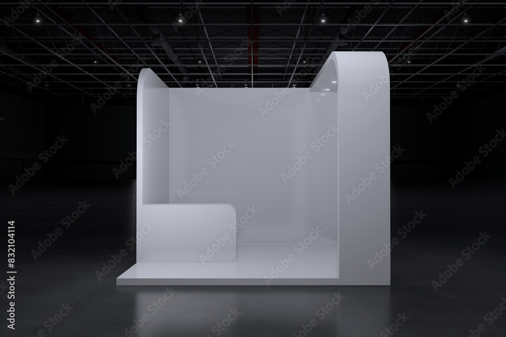 Exhibition stand for mockup and Corporate identity,Display design.Empty ...