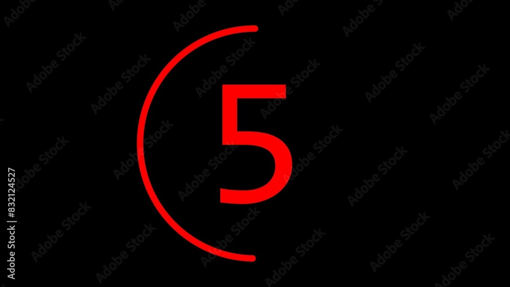 10 second countdown timer animation from 10 to 0 seconds circular ...