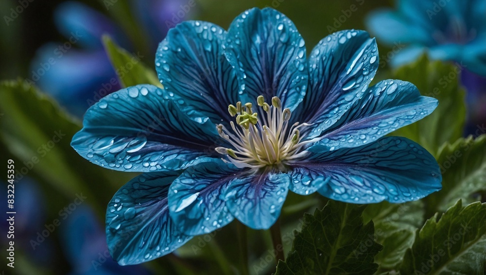 Cerulean Splendor: A Mesmerizing Bluey Flower in High-Definition ...
