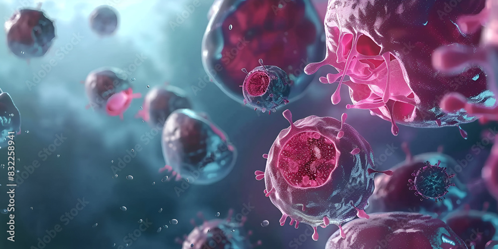 ภาพประกอบสต็อก Cellular therapy and regeneration: a microscopic view of ...
