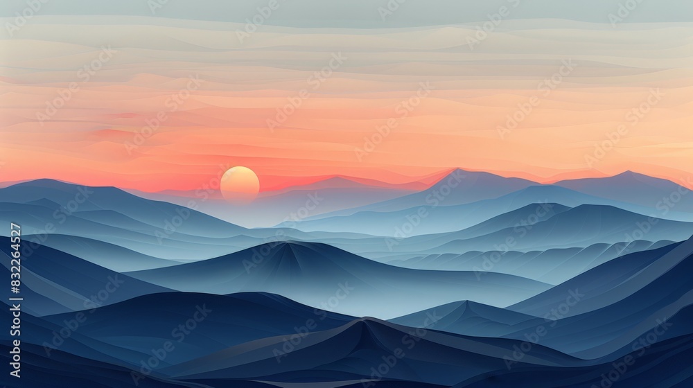 Immerse yourself in the art of geometric landform depiction with this ...