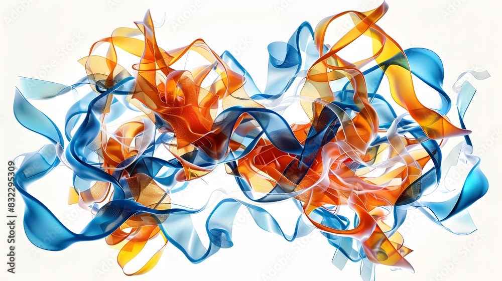 An artistic representation of cysteine forming disulfide bonds (S-S ...