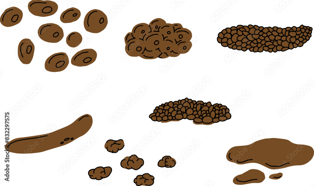 Poop excrement for medical check up. Bristol scale - constipation ...