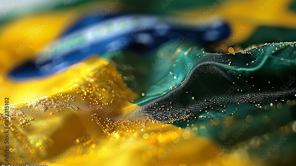 Explore a creative reinterpretation of the Brazilian flag, highlighting ...