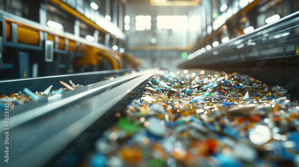 A Close Up Of An Automated Sorting System Using Ai And Machine Learning To Identify And Separate