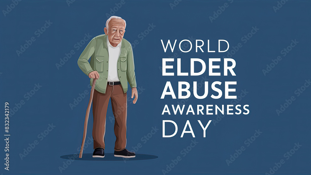 World Elder Abuse Awareness Day, illustration, World Elder Abuse ...