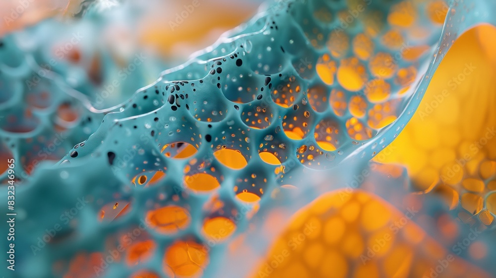 A visualization of a nanocomposite material used in building insulation ...