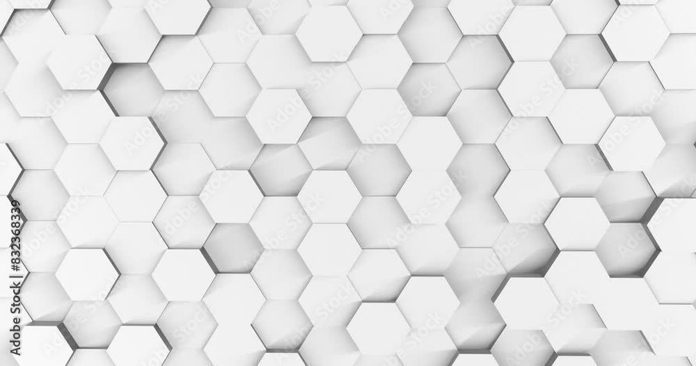 An abstract honeycomb background featuring a pattern of hexagonal cells in a sleek, modern ...