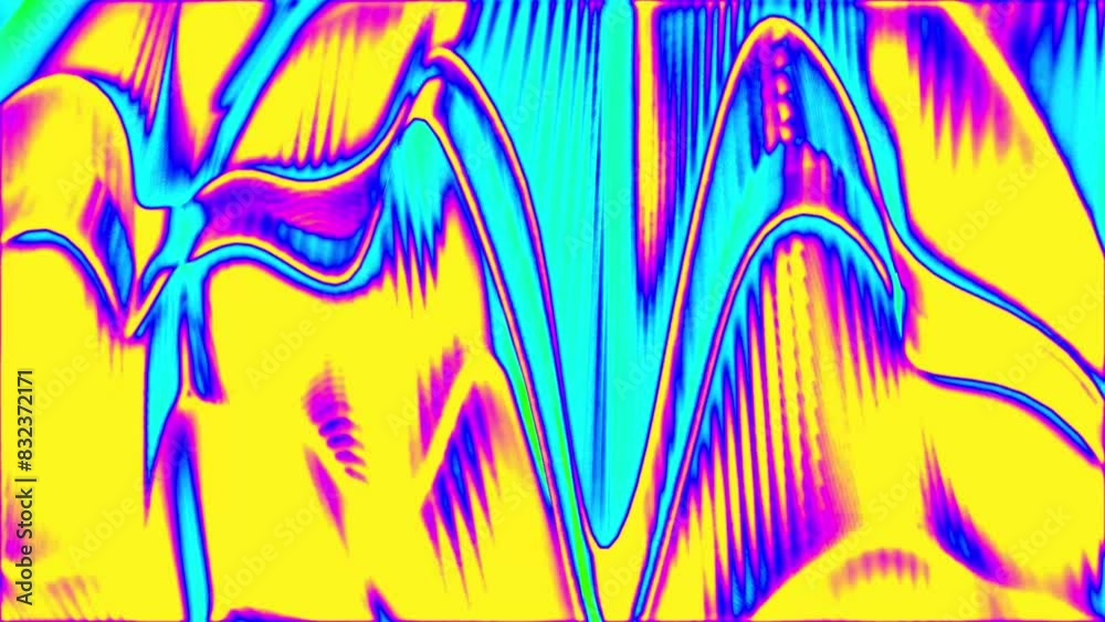 Rainbow Neon Glowing Animated Scene Liquid Animation Science Texture ...