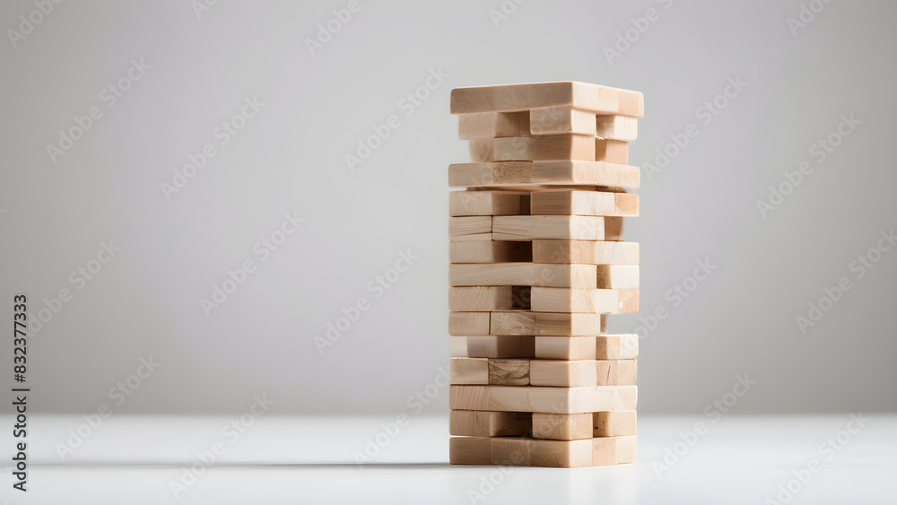 Jenga image stacked precariously high, board game, graphic image, Jenga ...