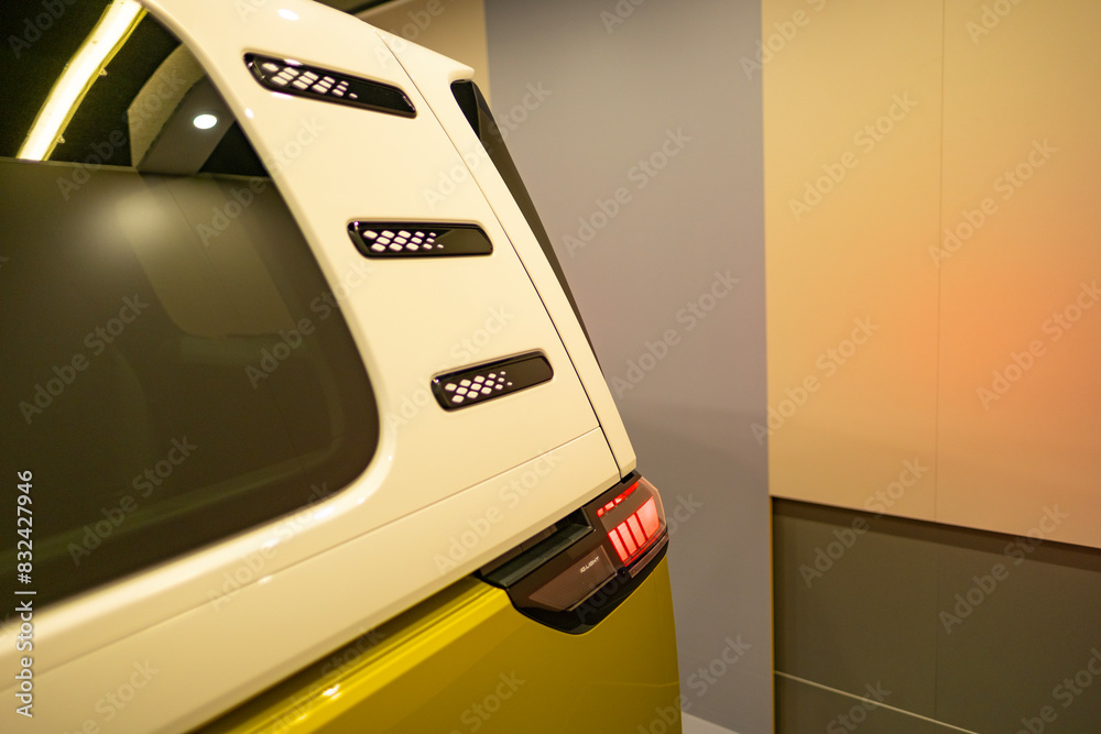 classic yellow electric bus Volkswagen ID Buzz, Old-school cool meets ...