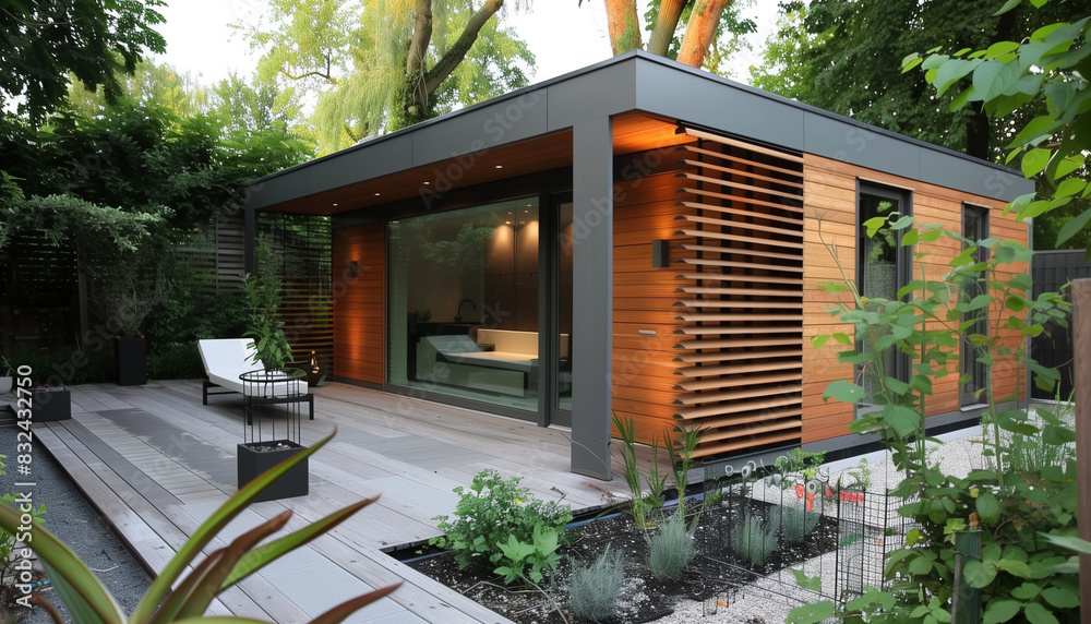 Projet de construction d'une maison de jardin écologique bioclimatique ...